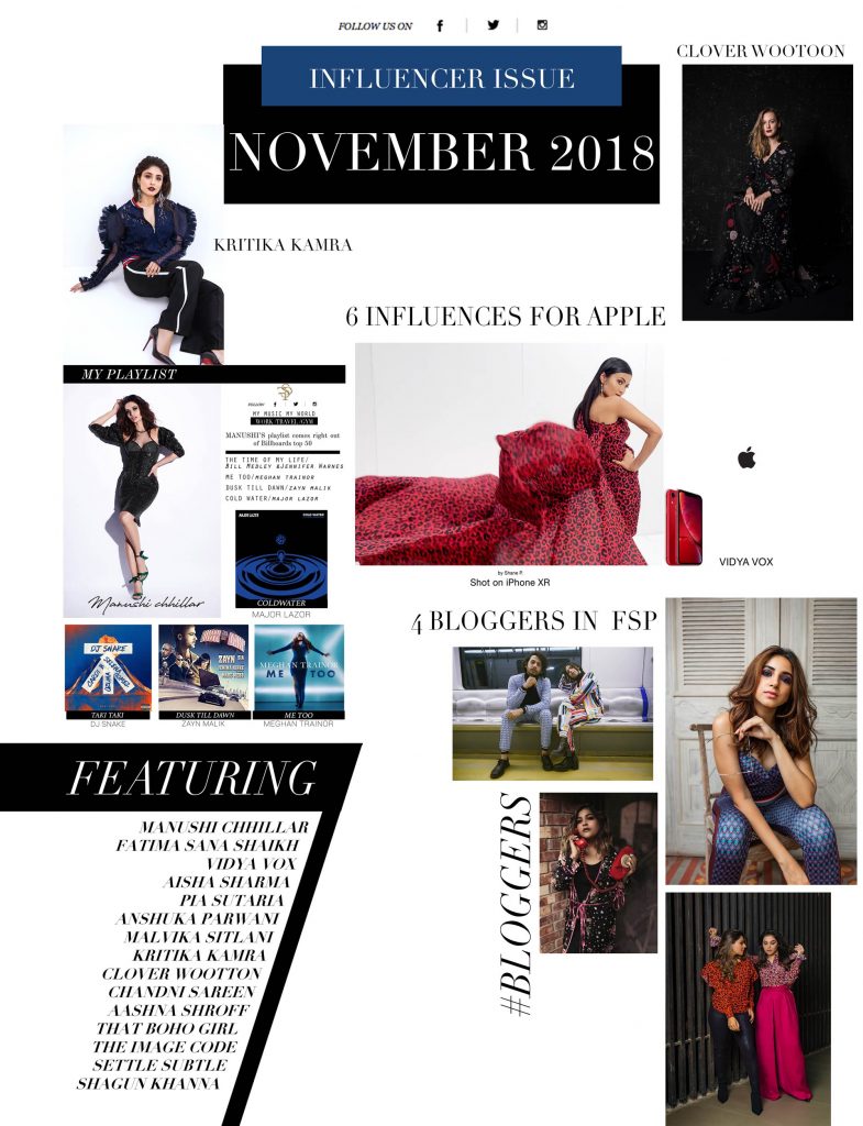 INFLUENCER ISSUE NOVEMBER ISSUE