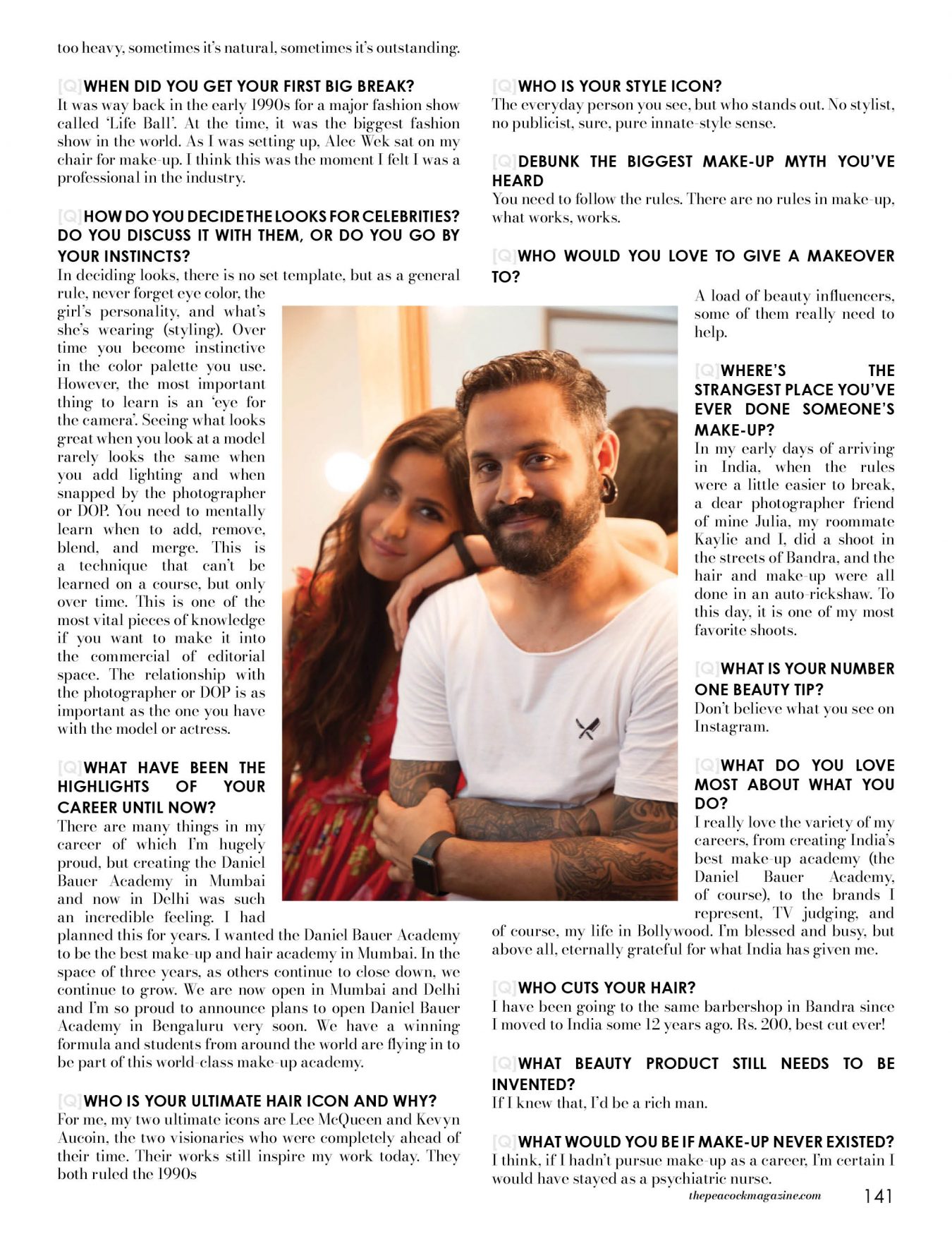 DANIEL BAUER - CELEBRITY HAIR AND MAKE-UP ARTIST