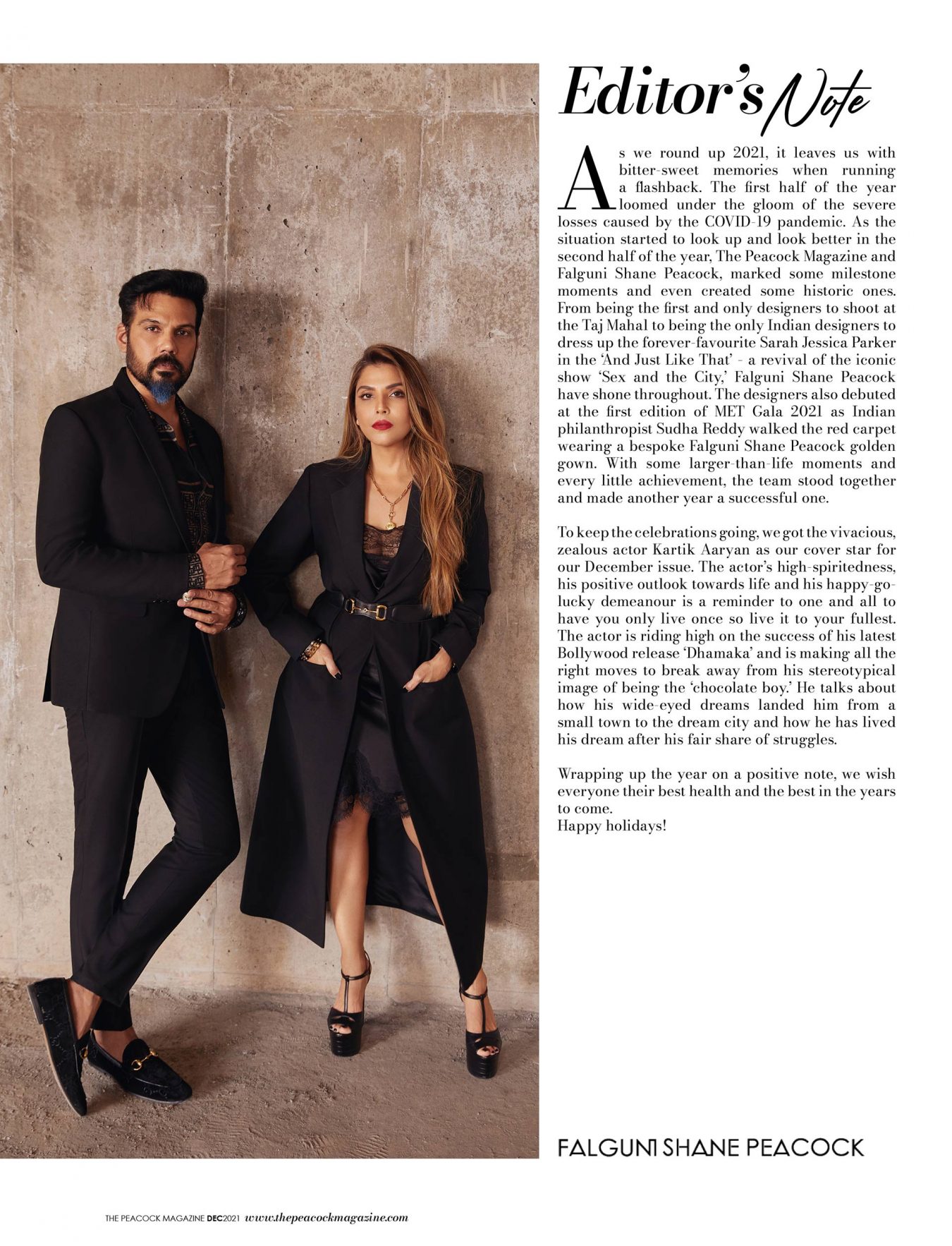 DECEMBER 2021 | EDITORS NOTE