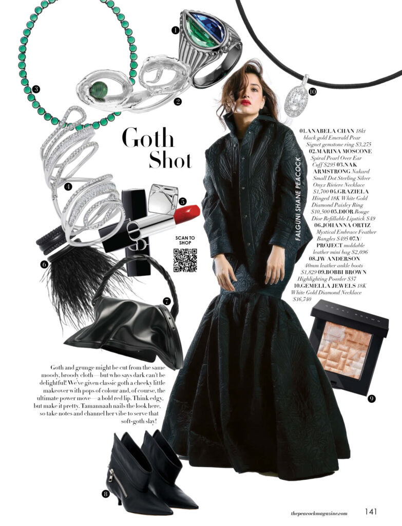 Goth and grunge might be cut from the same moody, broody cloth